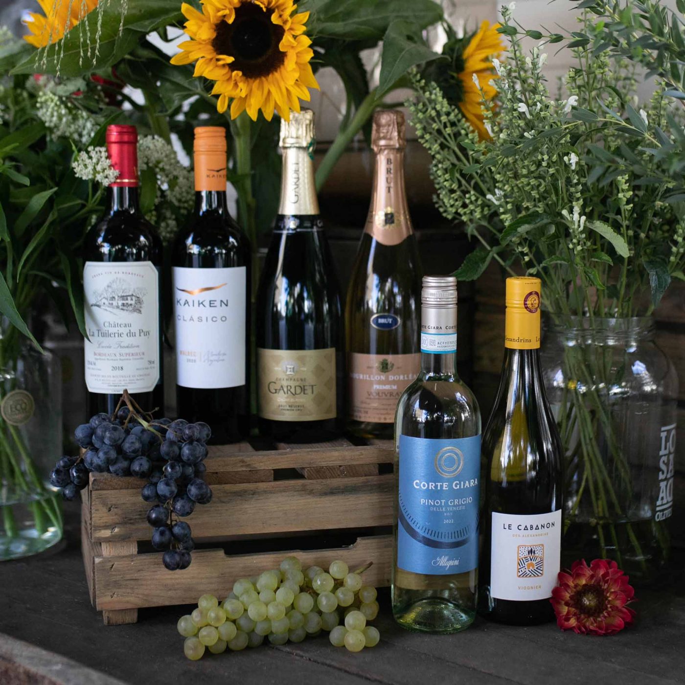 The Mixed Wine Box, set of 6 bottles - Bayley & Sage