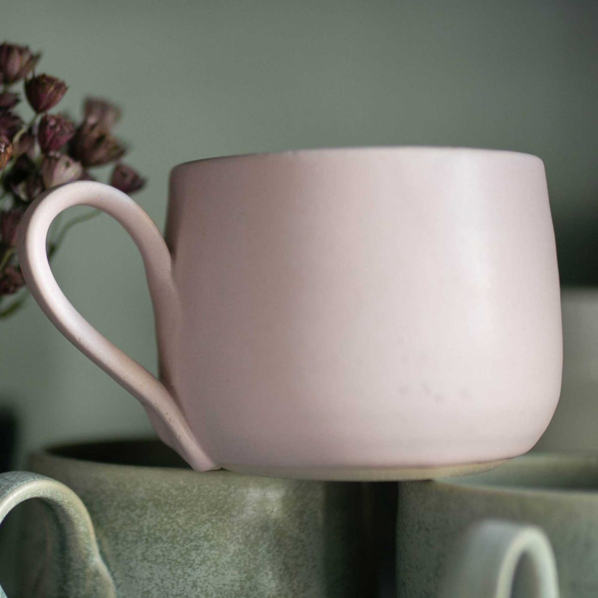 TBStoneware Large Matt Mug Set of 4 in Pink - Bayley & Sage