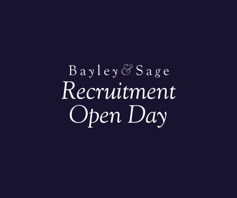 Recruitment Open Day - April 2024 - Bayley & Sage